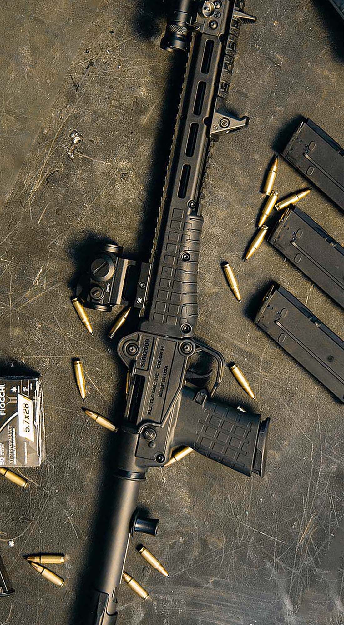 Kel-Tec SUB2000 Gen3 folding carbine, now in 5.7x28mm | GUNSweek.com